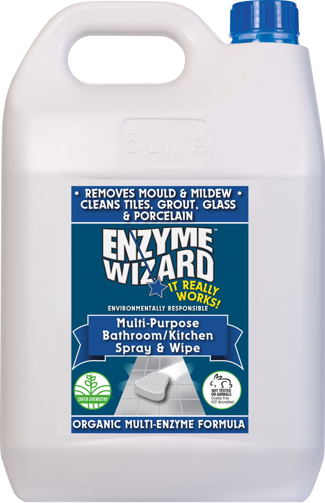 Multi-Purpose Bathroom / Kitchen Spray and Wipe – EnzymeWizard
